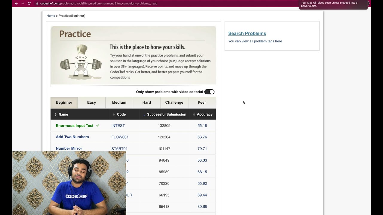 Codechef Website's New Video Editorials Feature for Practice Problems