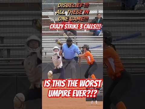 🚨Softball Umpire's WORST Calls in Fastpitch History! #shorts