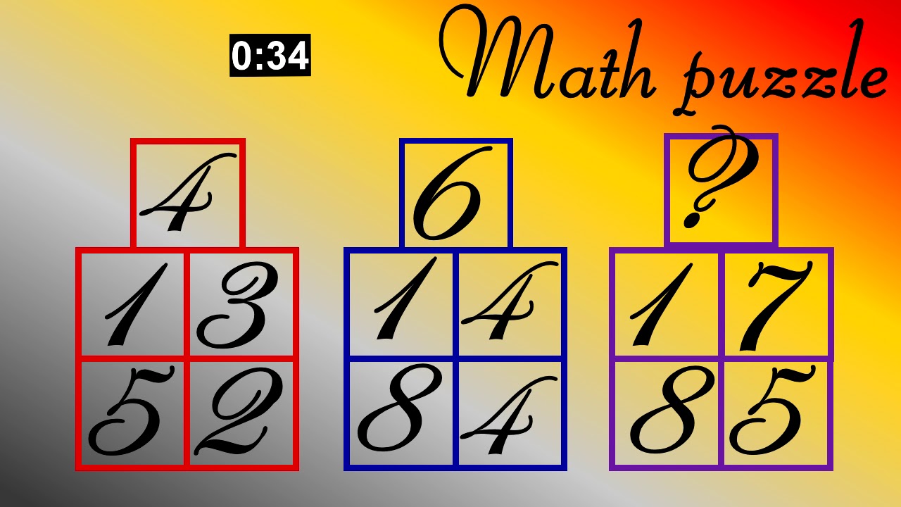Mathematical puzzle with solution #29 I Quick math puzzle I How smart are you?