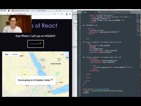 30 Days of React - Day Fifteen - "Random Holiday Destination" app - with Google Maps API