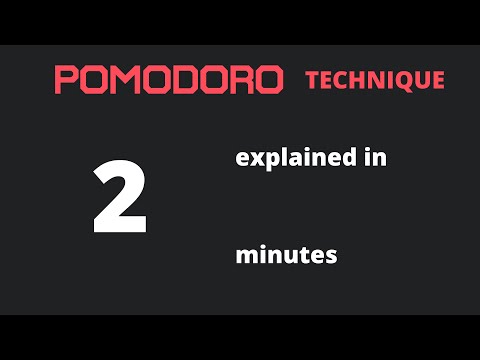 Pomodoro technique explained in 2 minutes