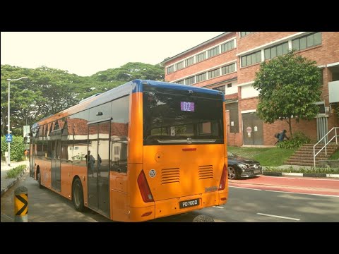 NUS ISB: [PD760D] On Service D2 Departing UHC Bus Stop Along Lower Kent Ridge Road