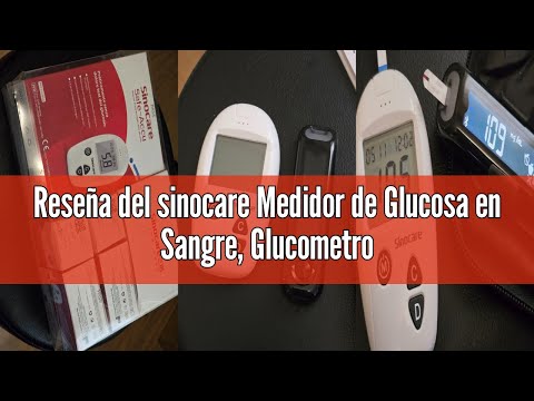Reseña del sinocare Medidor de Glucosa en Sangre, Glucometro, Kit Medidor Azucar Sangre con 100 x Ti