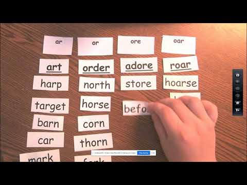 Day 1 Introduce words or, ore, oar, ar