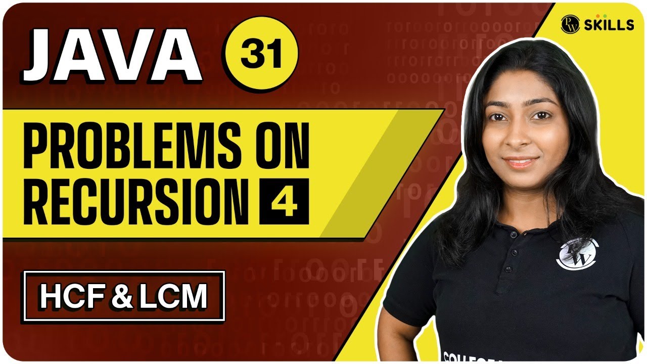 Recursion Questions - 4 | GCD | Euclids Algorithm | Lecture 31 | Java & DSA Course