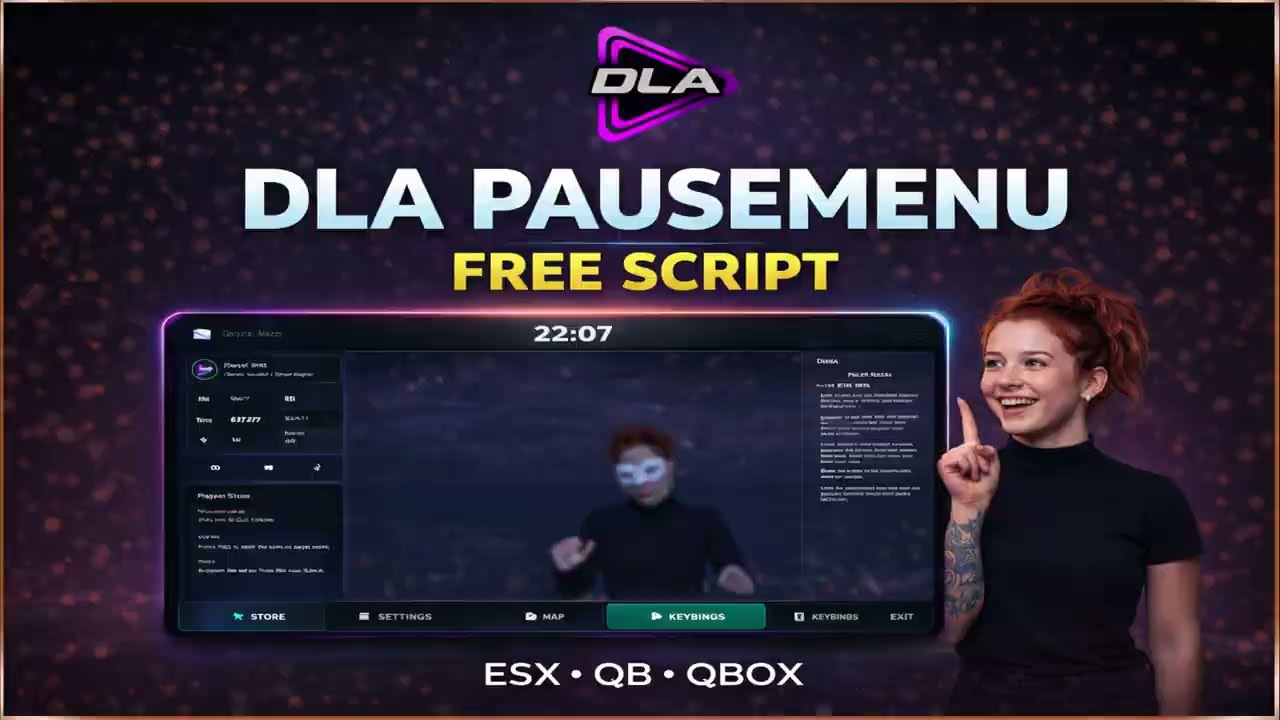 FREE FiveM Pause Menu | DLA PauseMenu (ESX / QB / Qbox)