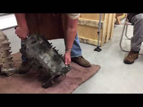 Separating the crankcase on a continental A-65 engine (Update #009)
