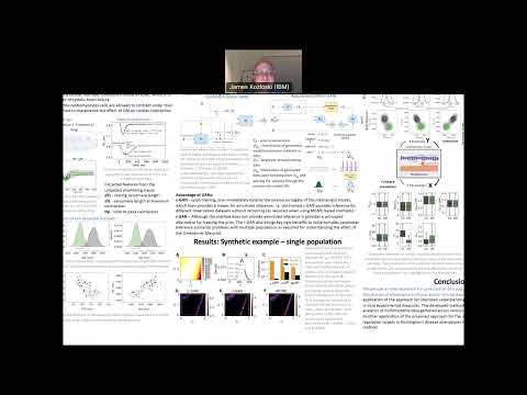 Generative adversarial networks to study the... - Viatcheslav Gurev - MLCSB - Poster - ISMB 2022
