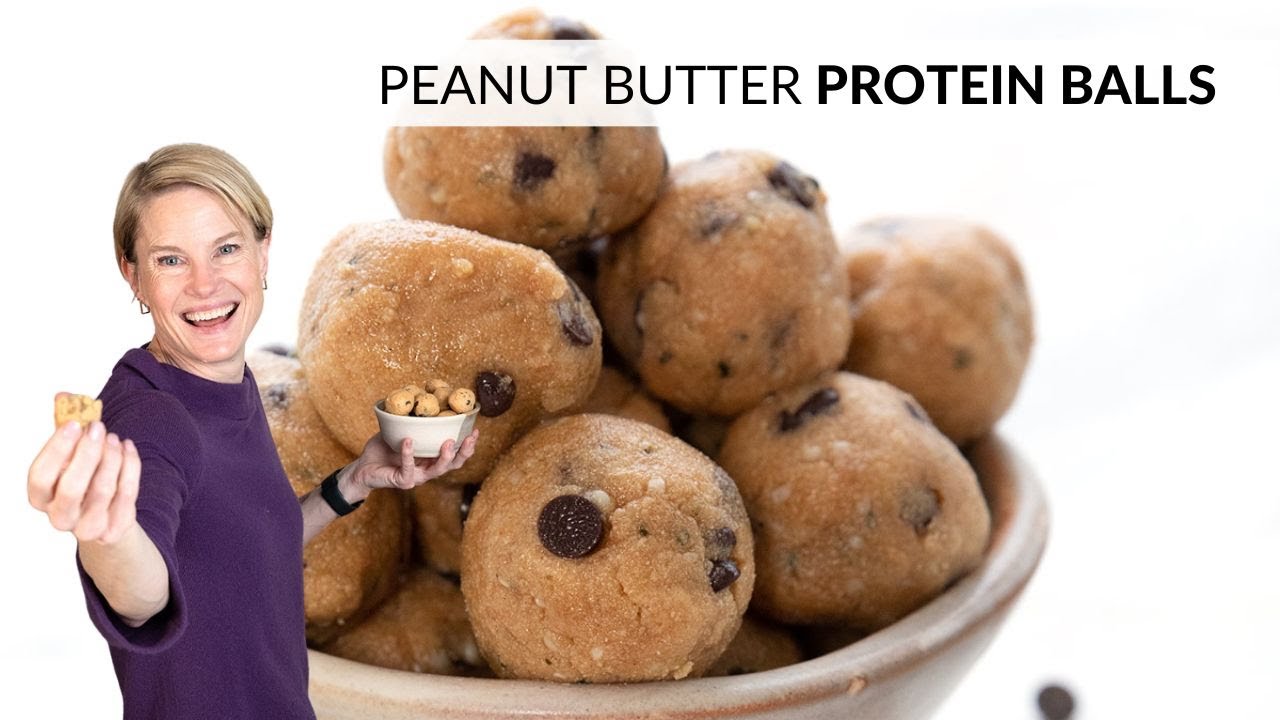 Best easy protein snack! Peanut Butter Protein Balls are healthy and delicious.