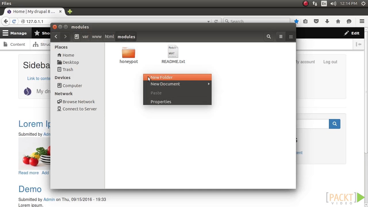 Drupal 8 Development Solutions : Creating a Module | packtpub.com