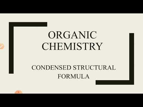 Condensed Structural Formula