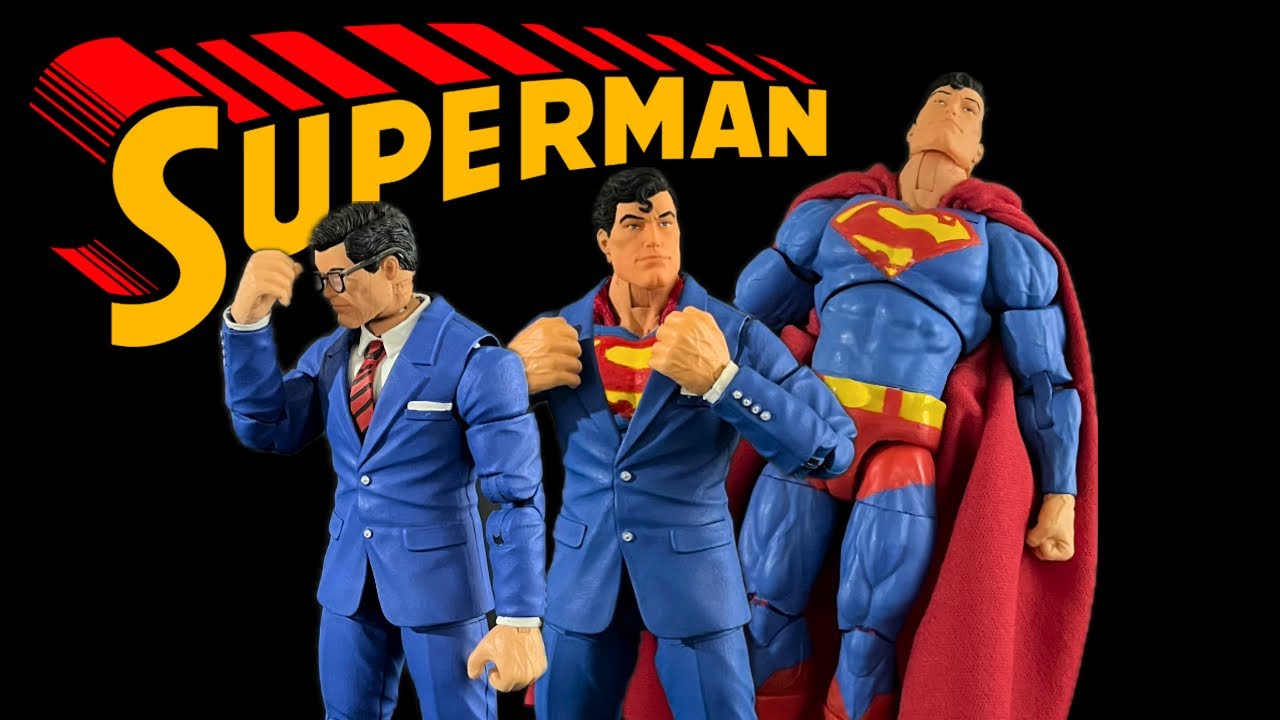 Custom Marvel Legends Superman and Clark (DC Custom Showcase)