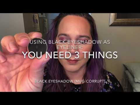 Using Black Eyeshadow as Eyeliner!