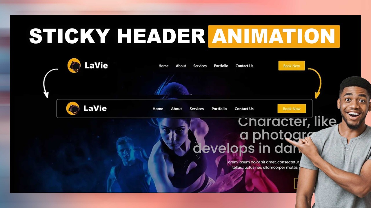 Scroll-Based Header Animation with Elementor Page Builder