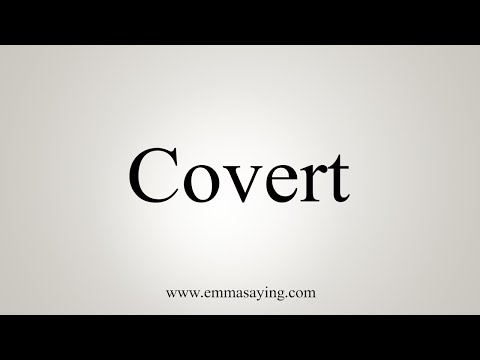 How To Say Covert