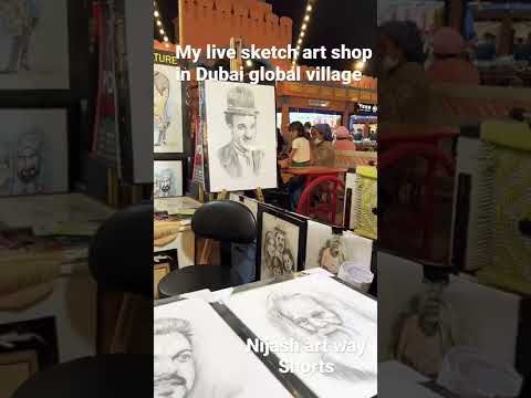 My art shop in Dubai global village