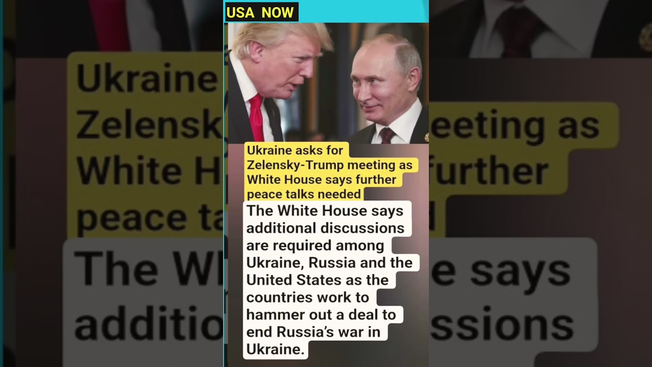 Ukraine asks for Zelensky-Trump meeting as White House says further peace talks needed#ukrainewar