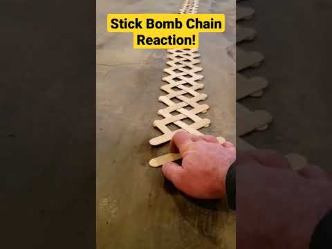Amazing Chain Reaction Stick Bomb! ๐ฏ #shorts