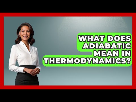 What Does Adiabatic Mean In Thermodynamics? - Physics Frontier
