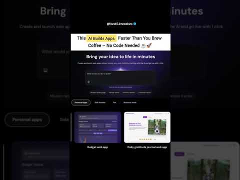 Best No code Ai Builder to launch Apps Fast 🤖😊 #ai #usa #nocodeai #tamilshorts #trending #viral