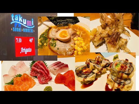 Food is fun! Takumi sushi hibachi