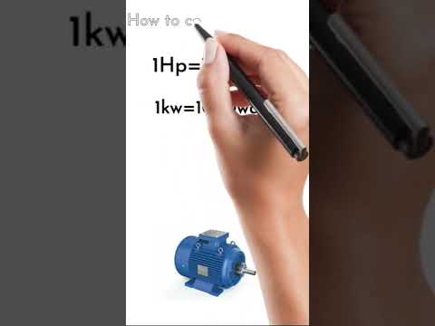 how to convert hp to kw #shorts