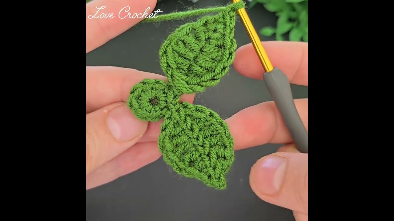 Super Easy! Crochet Leaf and Flower Pattern | Step-by-Step Tutorial