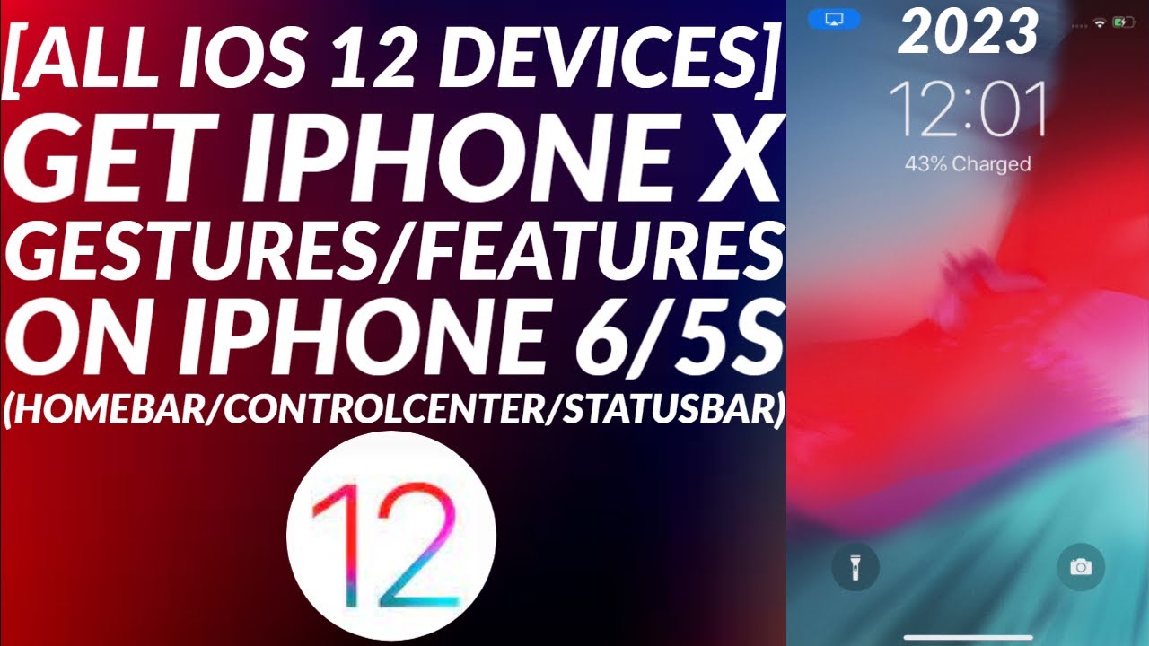 Get iPhone X features on iPhone 6/5S | iPhone X Home Bar for iPhone 6/5S |iPhone X Gestures iPhone 6