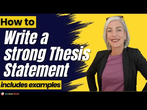 How To Write a GREAT Thesis Statement!