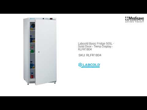 Labcold Basic Fridge 505L Solid Door Temp Display RLFR1804 RLFR1804