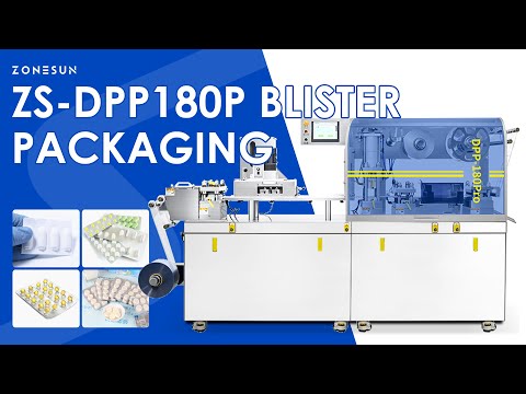 ZONESUN ZS-DPP180P Automatic PVC Blister Packaging Machine 4800/H PVC/Aluminum Alu-Alu