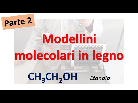 Progettiamo il modello molecolare 3D dell'alcol etilico
