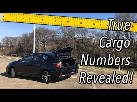 2013-2022 Acura ILX - True Cargo Capacity Given In Inches