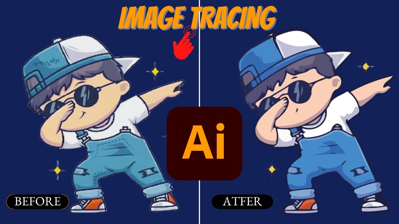 How To Auto Trace An Image In Adobe Illustrator in 30 Sec | Image Tracing 2024