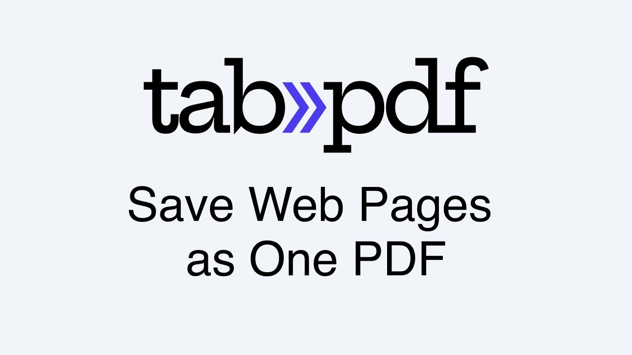 Tab2PDF - Turn multi-page websites into one clean, readable PDF