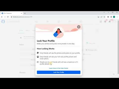 How to Lock Facebook Profile Laptop/PC (2023)