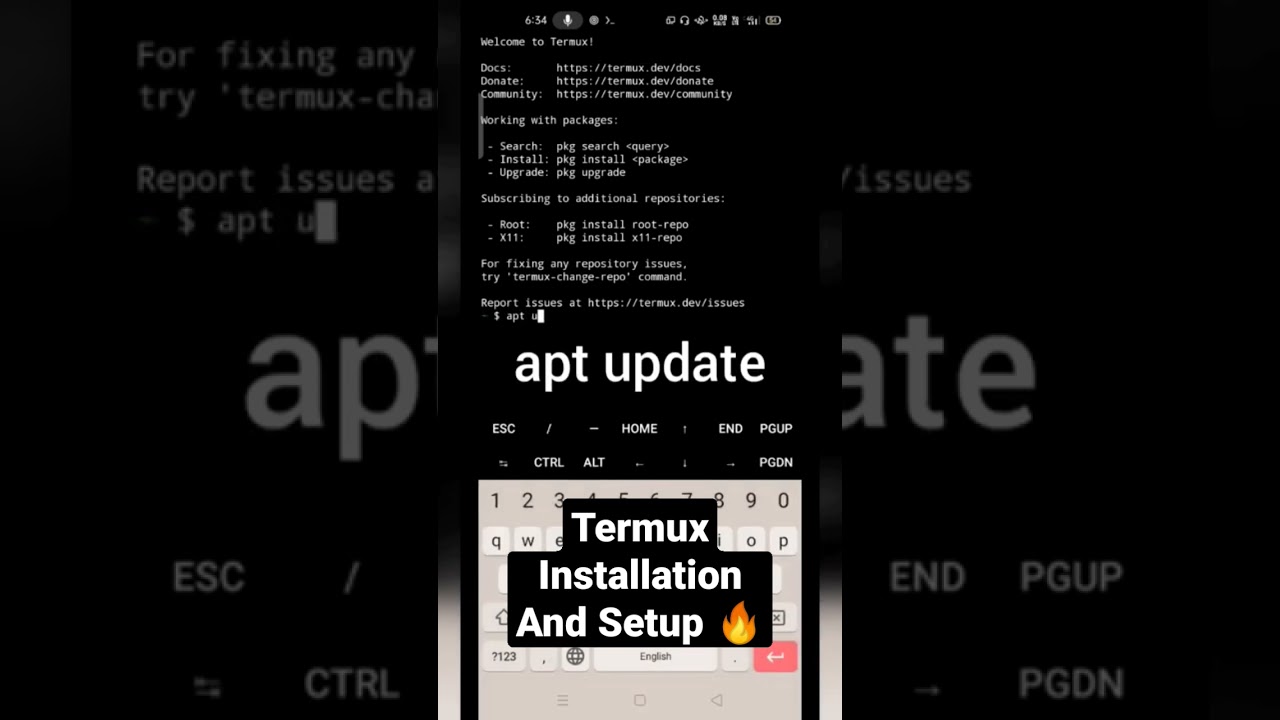 Termux Installation and Setup Video 🔥 #coding #android #tech