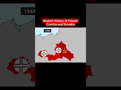 Modern History of Poland, Czechia and Slovakia - #shorts #history #poland #slovakia #czech