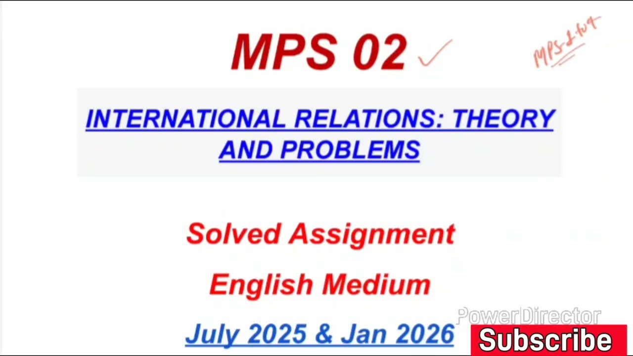 MPS 002 Solved Assignment 2025-2026 | MPS 02 Solved Assignment 2025-26 In English | MPS 2 Assignment