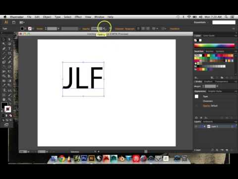 Adding Text in Illustrator