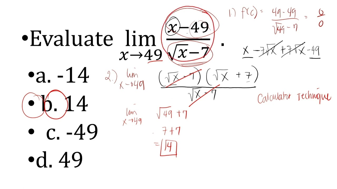 Basic Calculus - Review for The Third Quarter ( Differential Calculus) Limits and Continuity | Part1