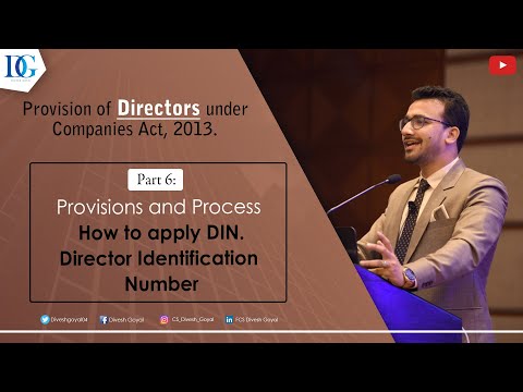 Process and Provisions - How to apply DIN (Director Identification Number)