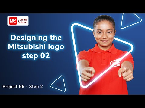 Project 56 Step 2 - Mitsubishi logo design step 2