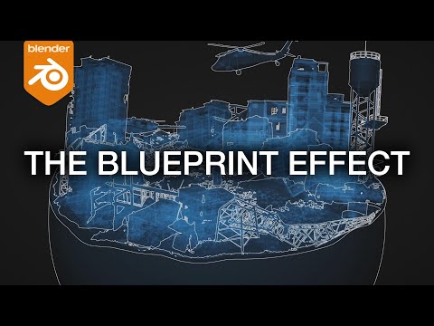 THE BLUEPRINT EFFECT in Blender