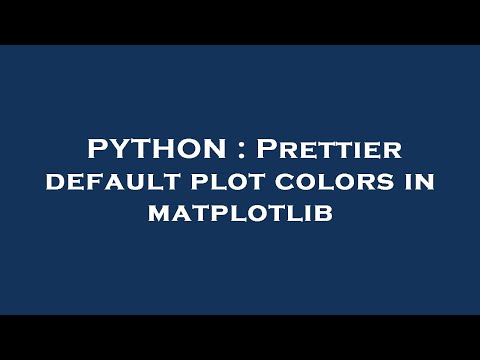 PYTHON : Prettier default plot colors in matplotlib