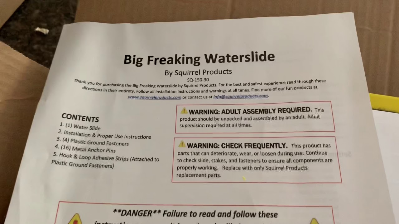 Big Freaking Waterslide from Amazon!!!