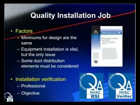 QA RSI HVAC Verifier Orientation #1