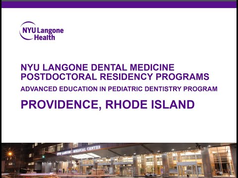 Rhode Island- Pediatric Dentistry- NYU Langone Dental Medicine