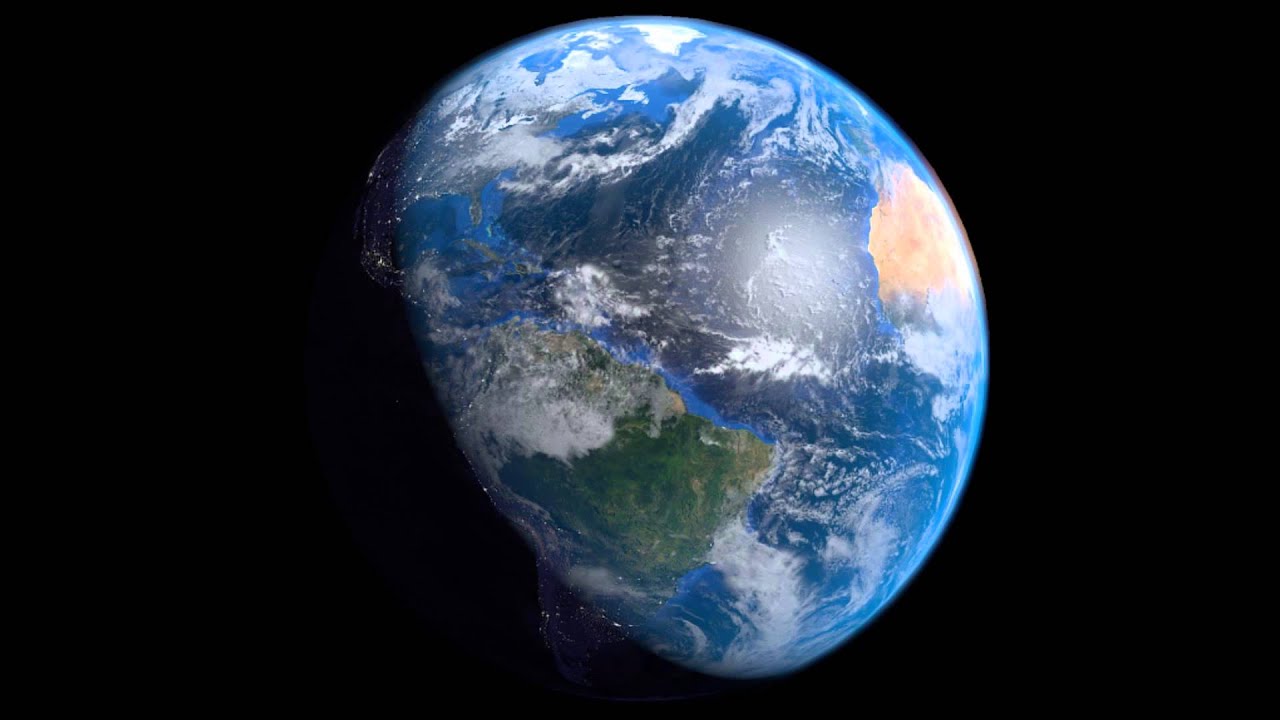 Rotating Earth Timelapse SEAMLESS LOOP -Blender Animation-