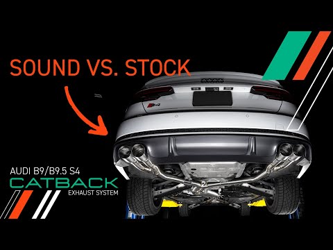 IE Catback Exhaust For Audi B9 S4 | Sound Comparison Vs. Stock